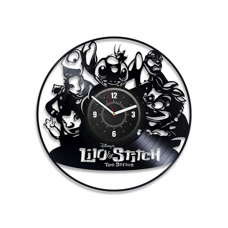 Lilo and Stitch Vinyl Record Cute Wall Clock Funny Decor for - Etsy