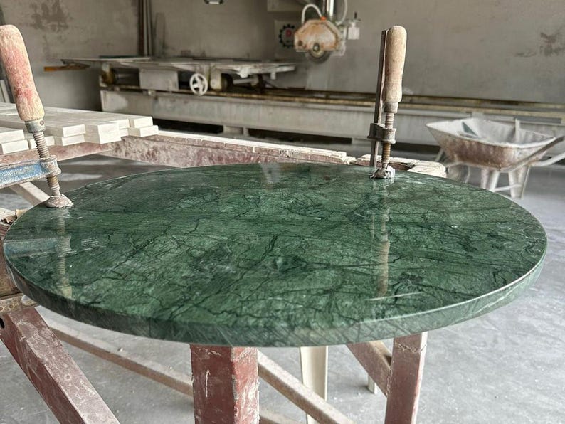 Verde Guatemala Marble Coffee Table Top: Customizable Elegant Design - Etsy