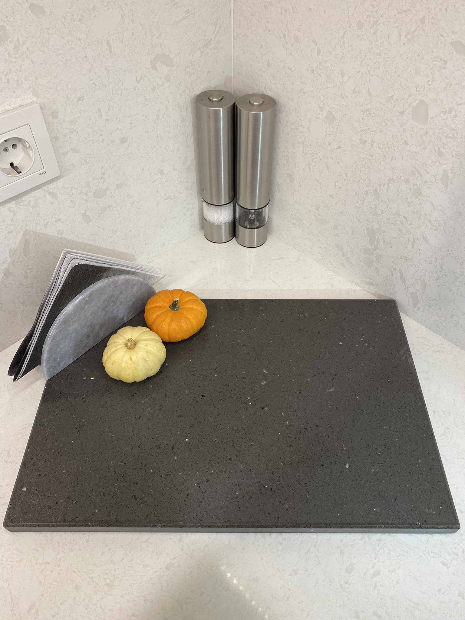 Large Quartz Cutting Board, Crystal Smoked Serving Display, Chopping ...