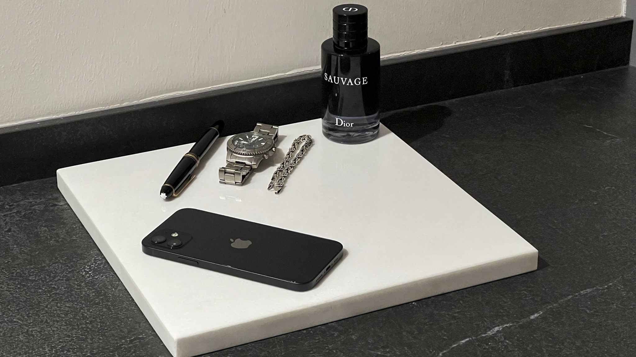 Thassos White Stone Marble Organiser, Marble Cutting Board Organizer, Perfume Organizer, Marble ...