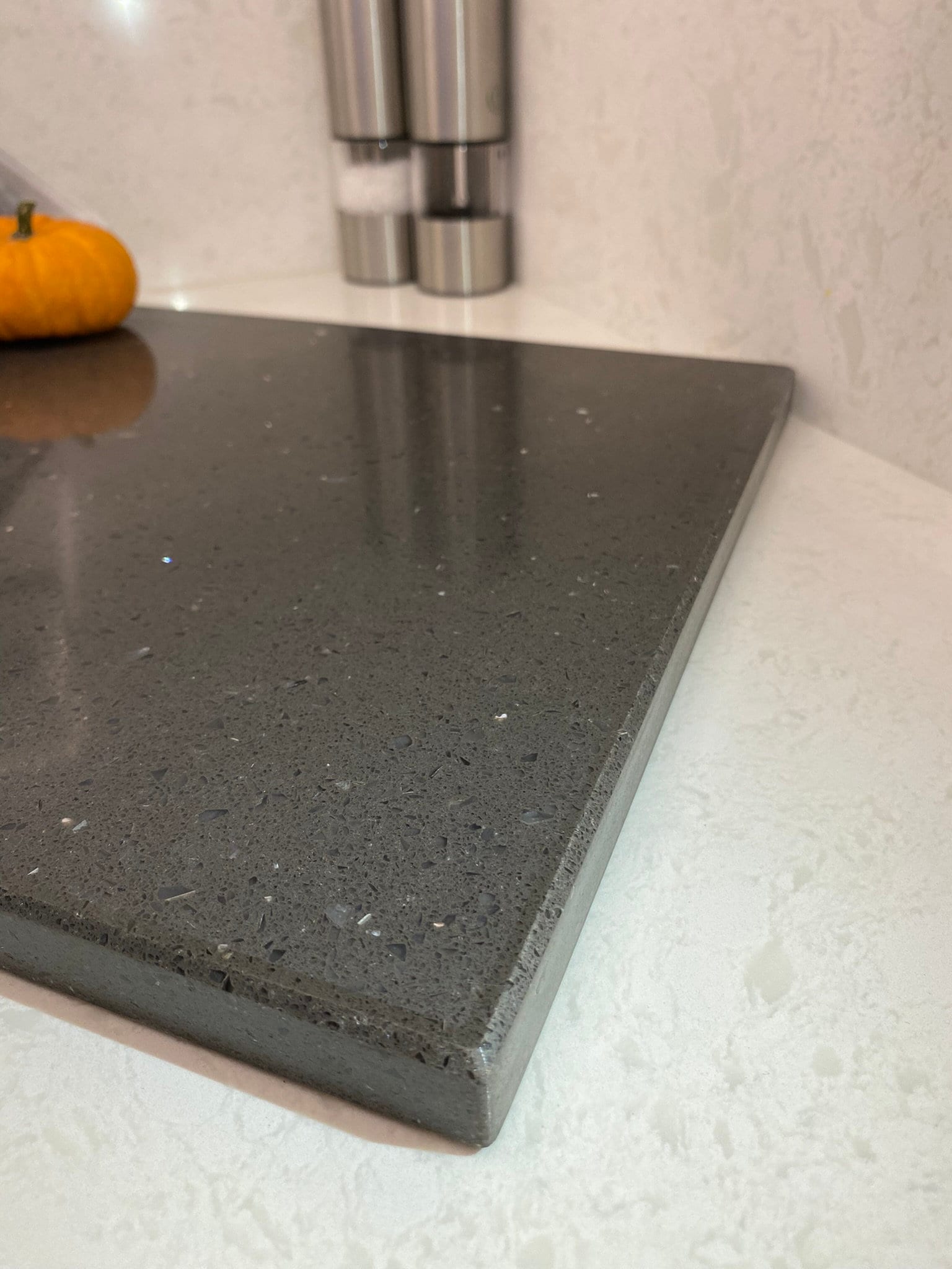 Large Quartz Cutting Board, Crystal Smoked Serving Display, Chopping ...