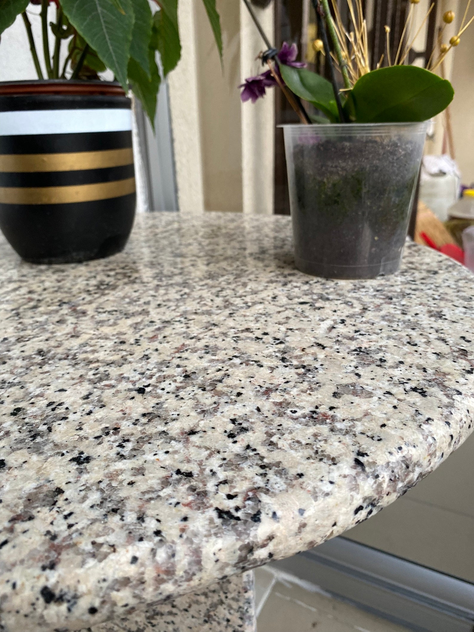 Handmade Granite Round Coffee Table: Natural Stone Home Decor - Etsy