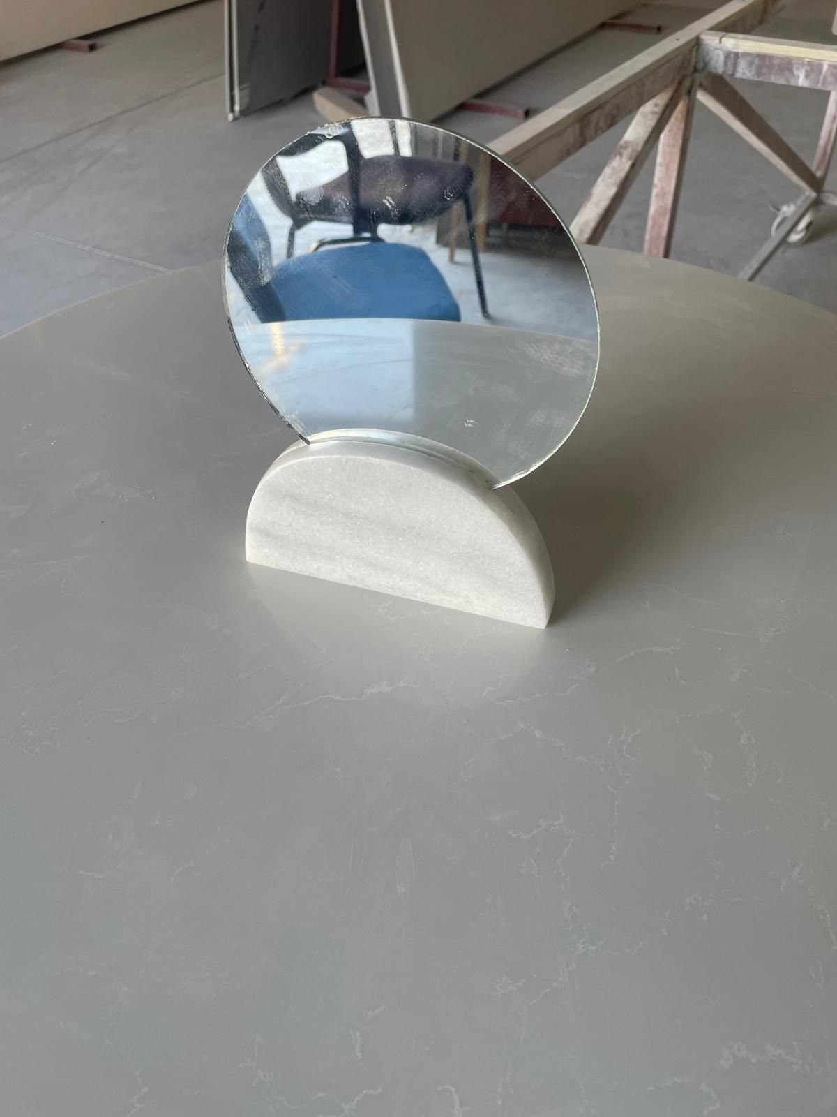 Marble Base Vanity Mirror Makeup Mirror Marble Decor - Etsy