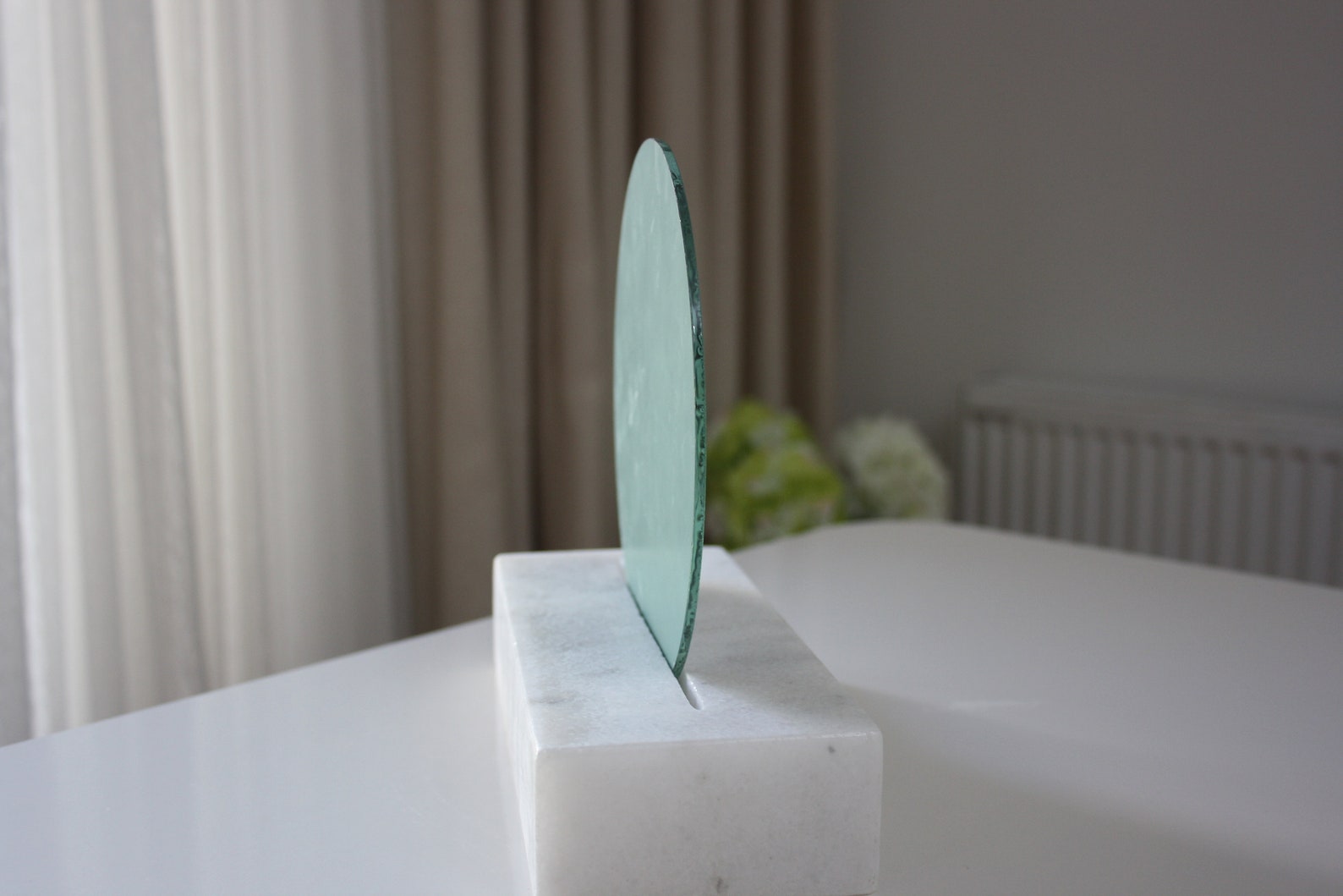 Marble Base Vanity Mirror Makeup Mirror Marble Decor - Etsy