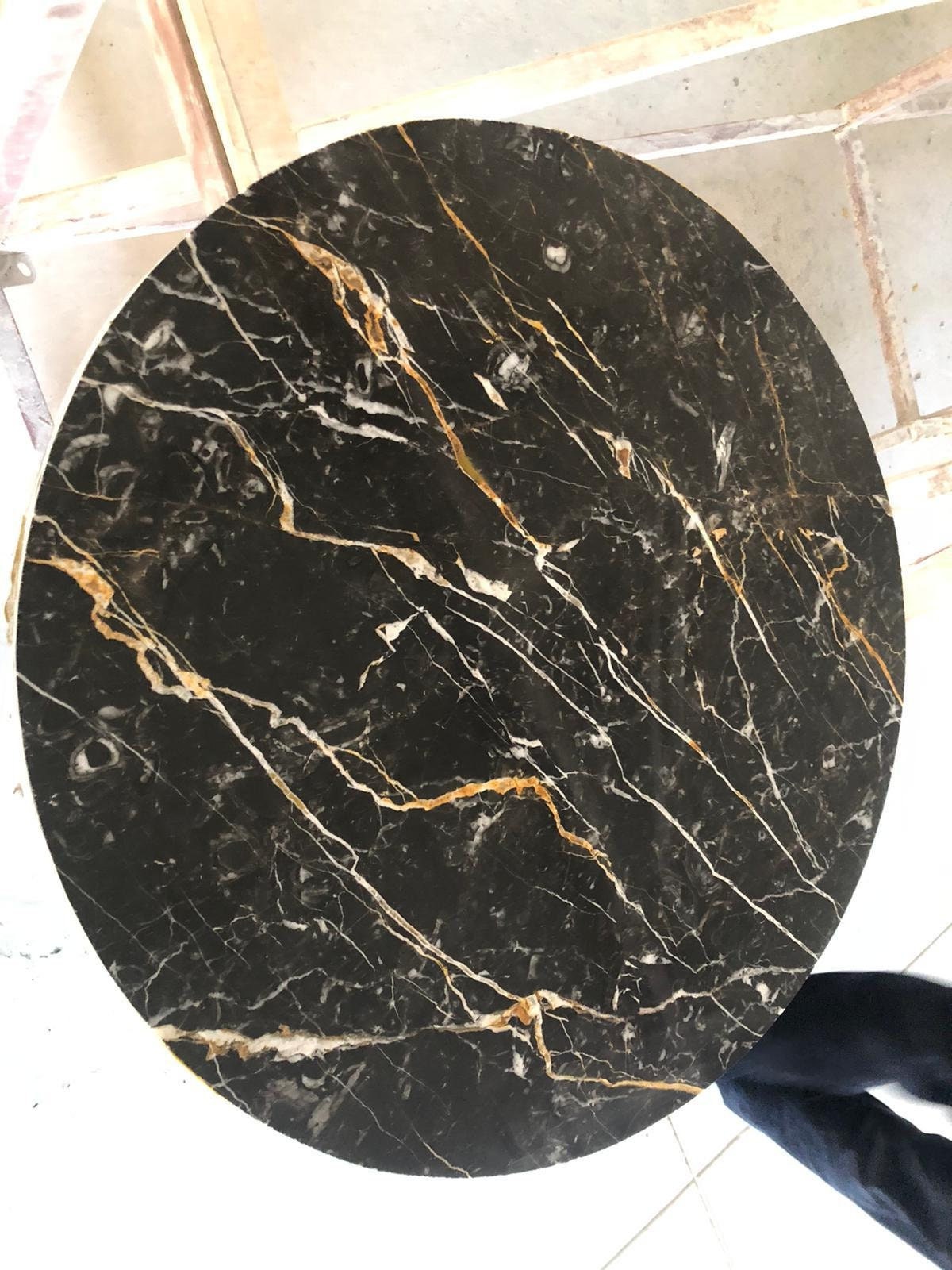 Custom Natural Marble Round Table Top: Home Decor Centerpiece - Etsy