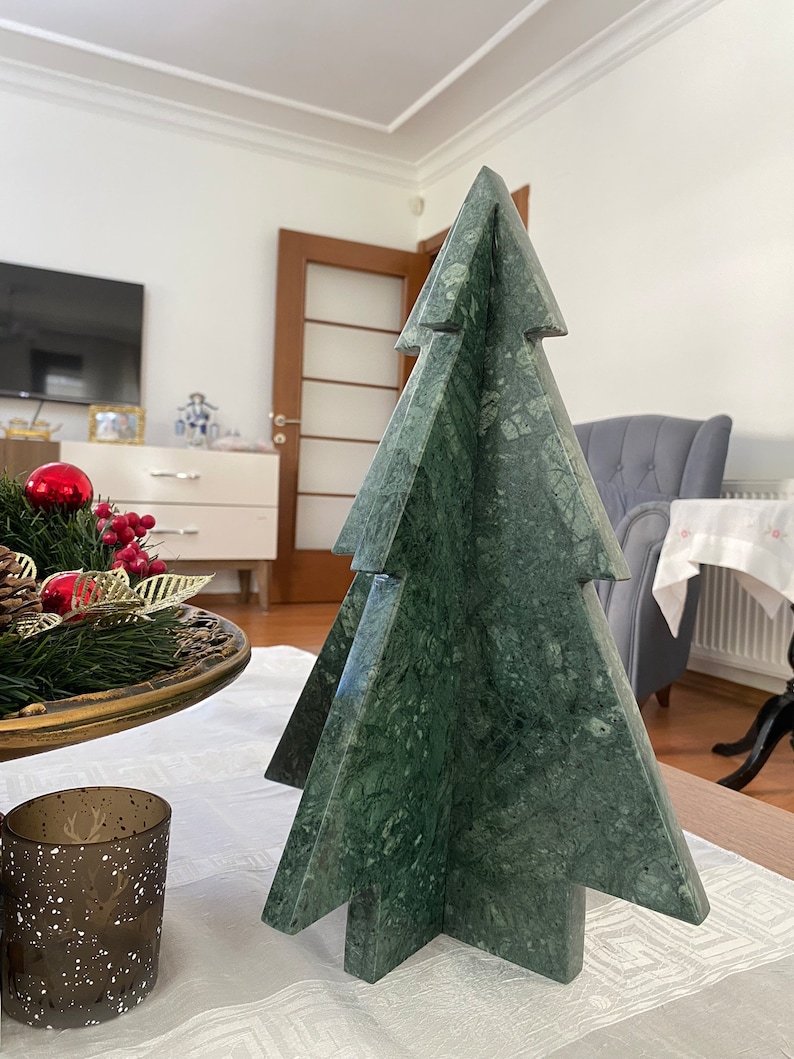Green Marble Tree, Marble Christmas Tree, Living Room Decoration ...