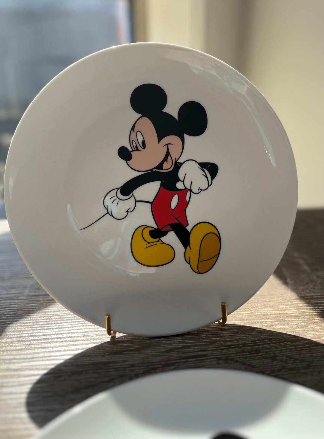 Vintage 2 X Disney Mickey Mouse Side Plates - Etsy