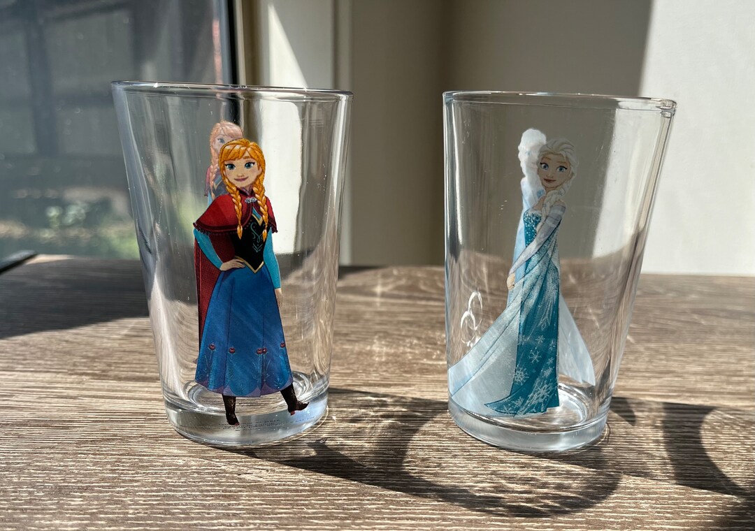 Vintage Anna and Elsa Disney Frozen Collectable Promo Glasses - Etsy