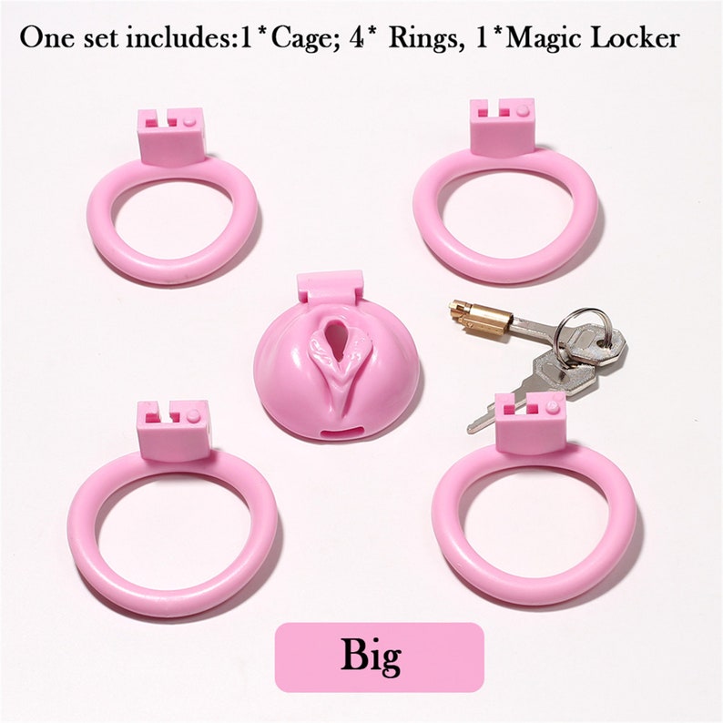 Sissy Pussy Chastity Cage Pussy Cock Cage Plastic Sissy Etsy