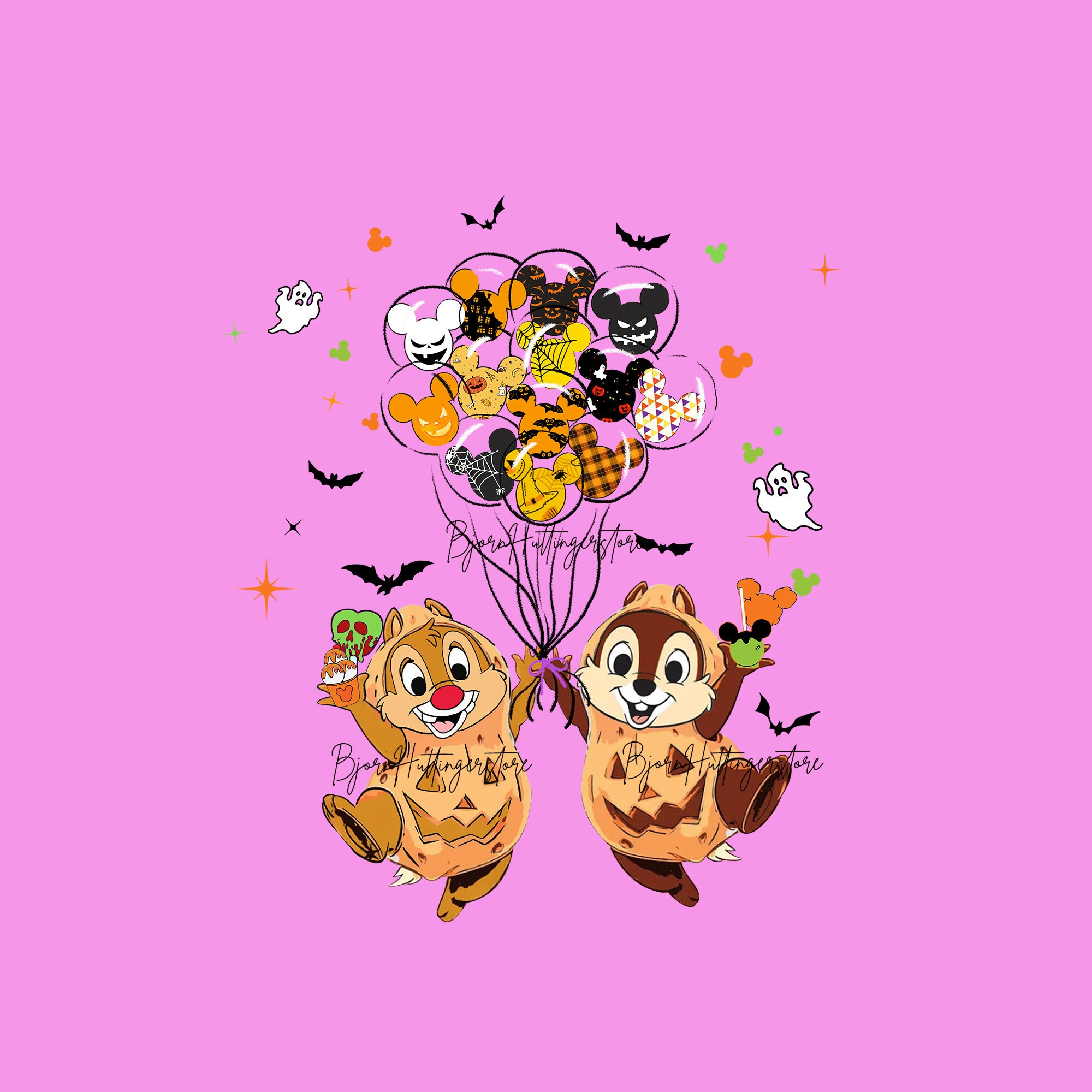 Chip and Dale Halloween PNG Chip N Dale Png Double Trouble - Etsy
