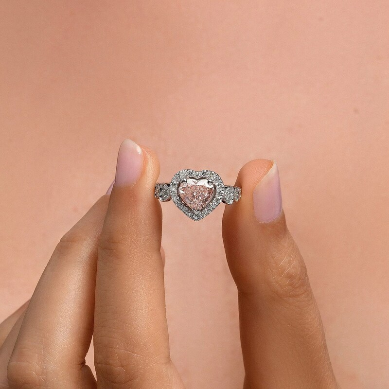 Heart Shaped Morganite Ring - Etsy