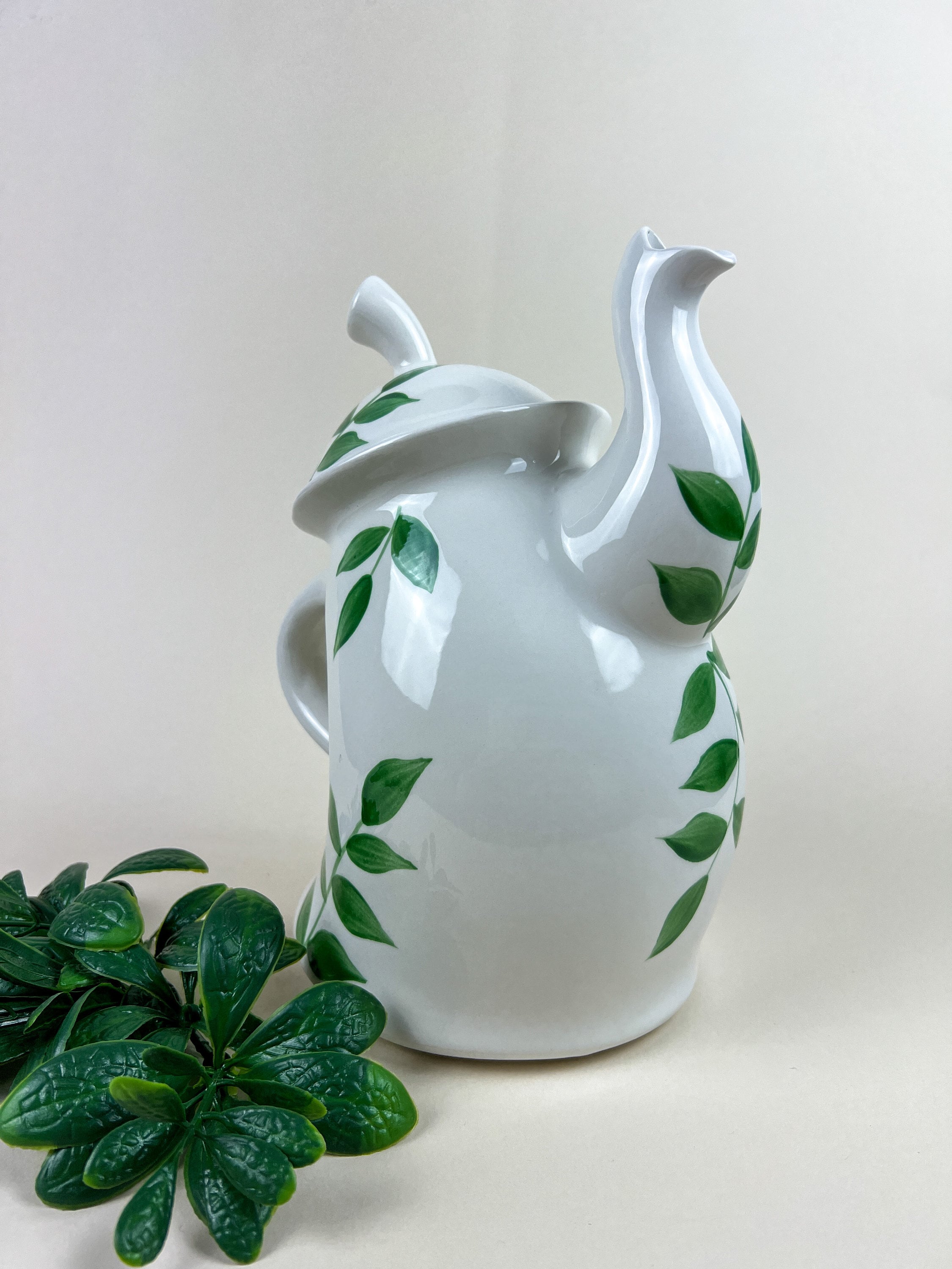Ceramic Dancing Teapot / Tropical Teapot - Etsy
