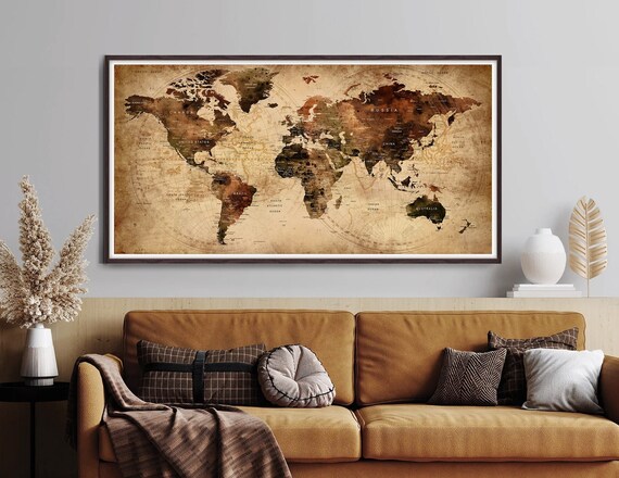 Beautiful World Map Poster