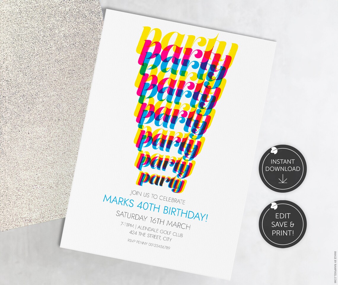 Printable Invitation Template | General Party | Retirement Graduation ...