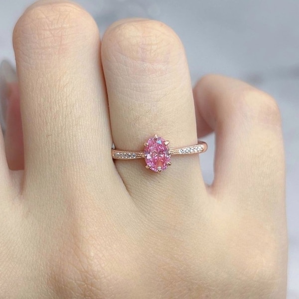 Pink Moissanite - Etsy
