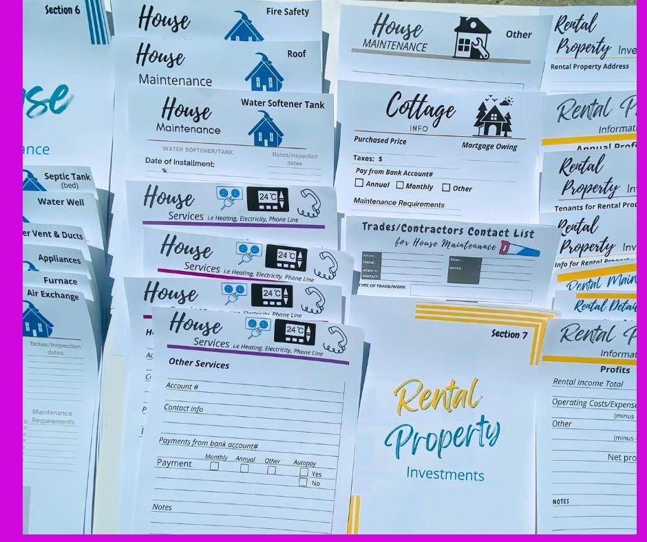 Printable, Interactive QR Code Emergency Planner Binder, "what If ...