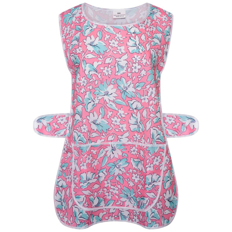 Ladies Womens Tabard Floral Home Work Tabards Overall Kitchen Cleaning ...