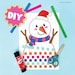 Snowman Printable Craft Template Kids Build a Snowman Preschool Craft ...