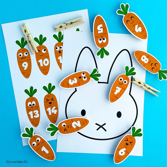 BIG Craft Printable Bundle Kids Summer Activities Montessori Worksheet ...