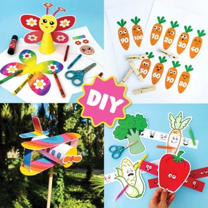 Back to School Activity Bundle, BIG Year Long Craft Bundle Fine Motor ...