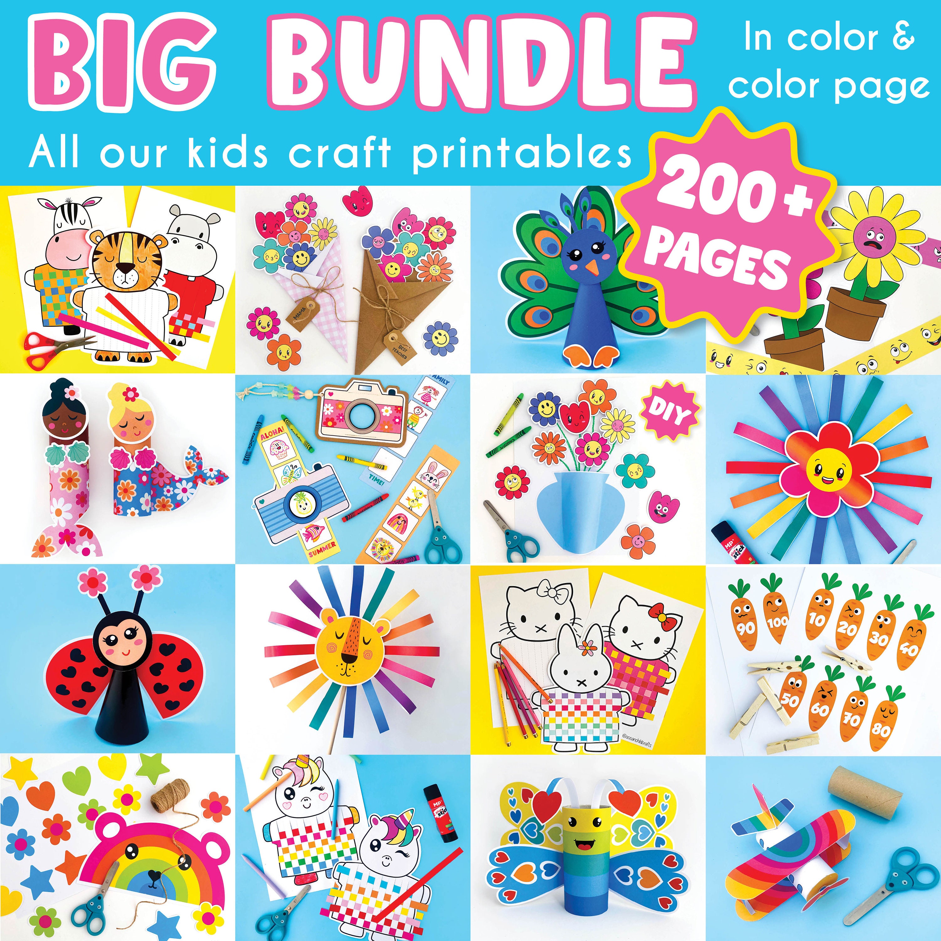Printable Ladybug Kids Art Activity Bug Craft Kit Preschool DIY ...