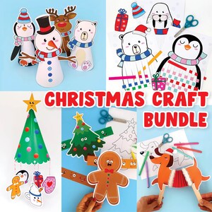 DIY Christmas Tree Mobile Craft Printable Easy Prep Holiday Craft ...