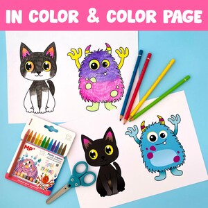 Fall Halloween Printable Craft for Kids, DIY Halloween Puppet Template ...