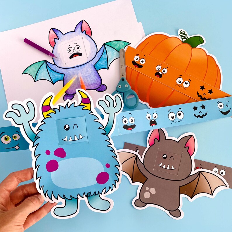 Bundle Halloween Printables Craft Activities, Template Halloween Party ...