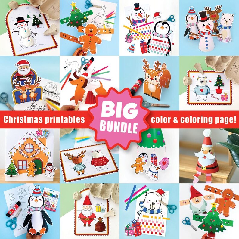 DIY Polar Bear Craft Printable Kids, Christmas Bear Puppet Preschool ...