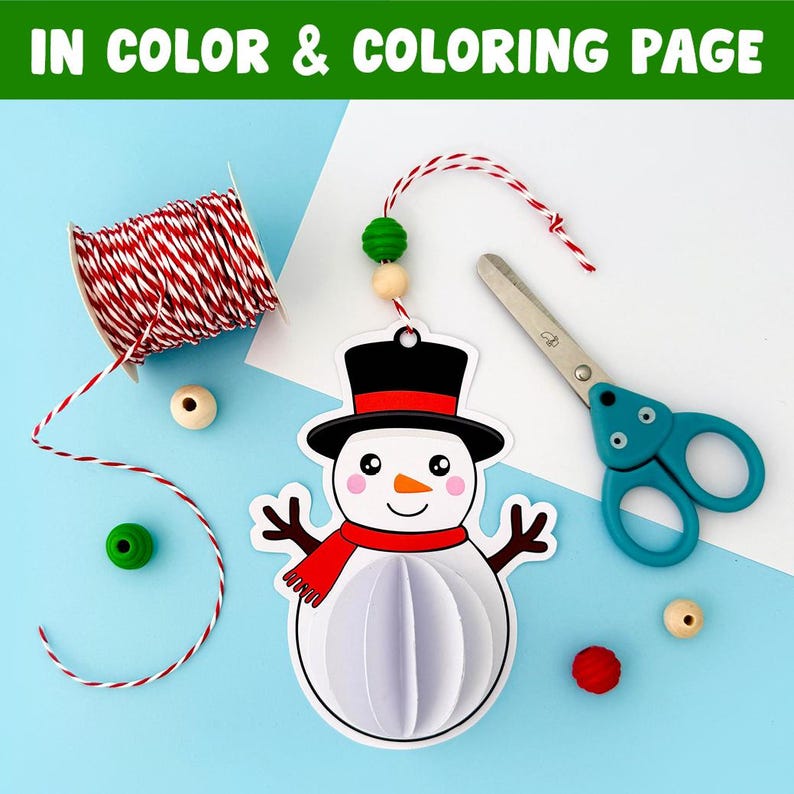 Printable Snowman Craft Bundle | Low Prep Winter Crafts for Kids | Fun ...