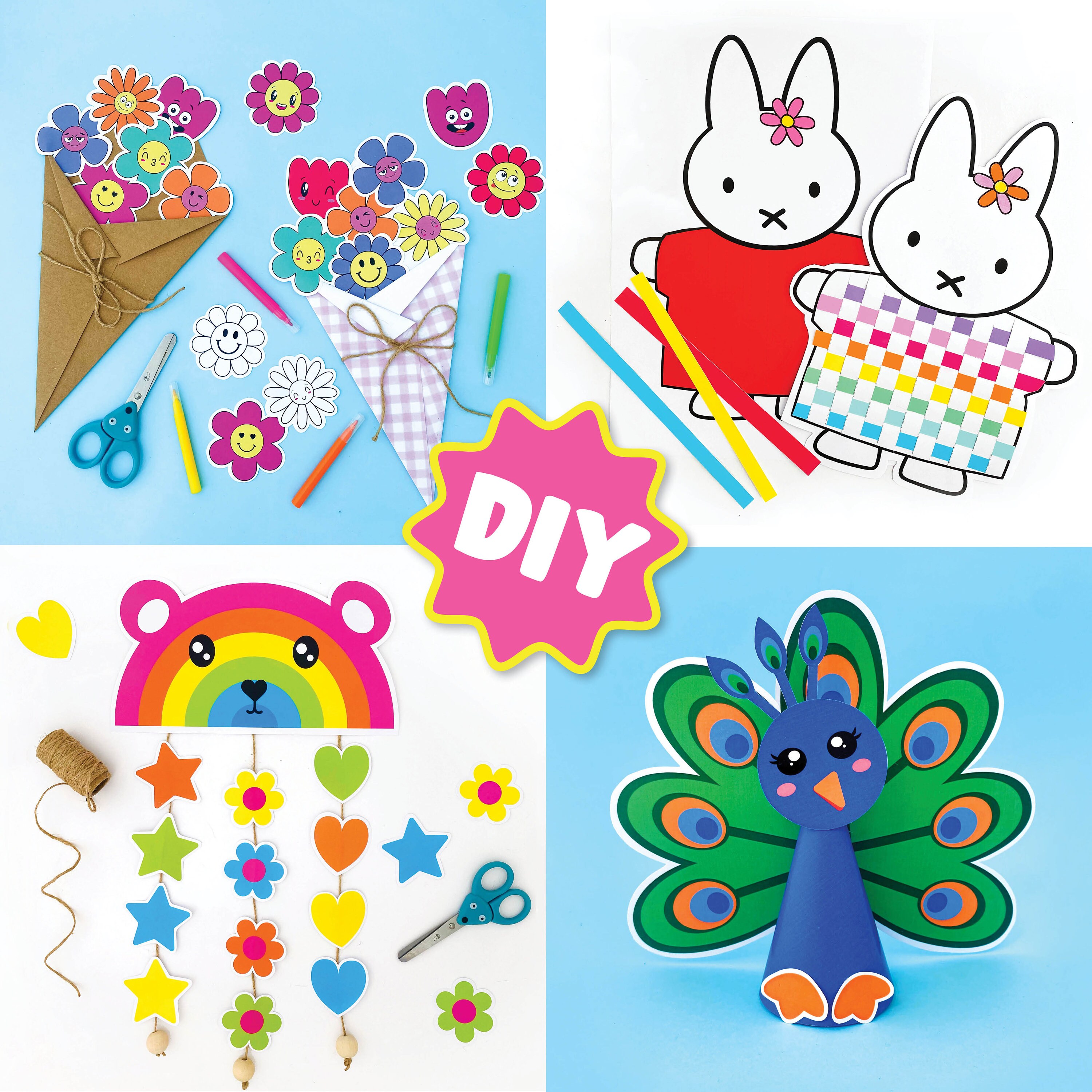 Summer Craft Bundle Kids Low Prep Art Activities Summer Printables Fine ...