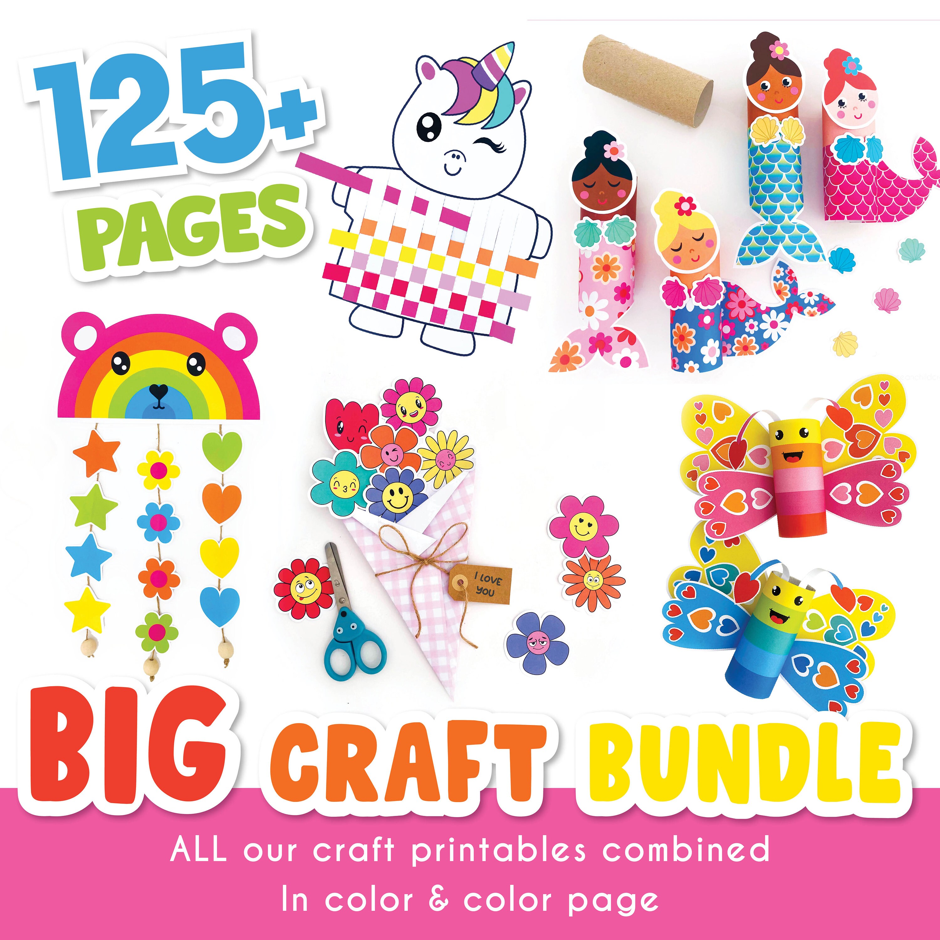 Butterfly Craft Printable Kids Spring Craft Kindergarten Classroom ...