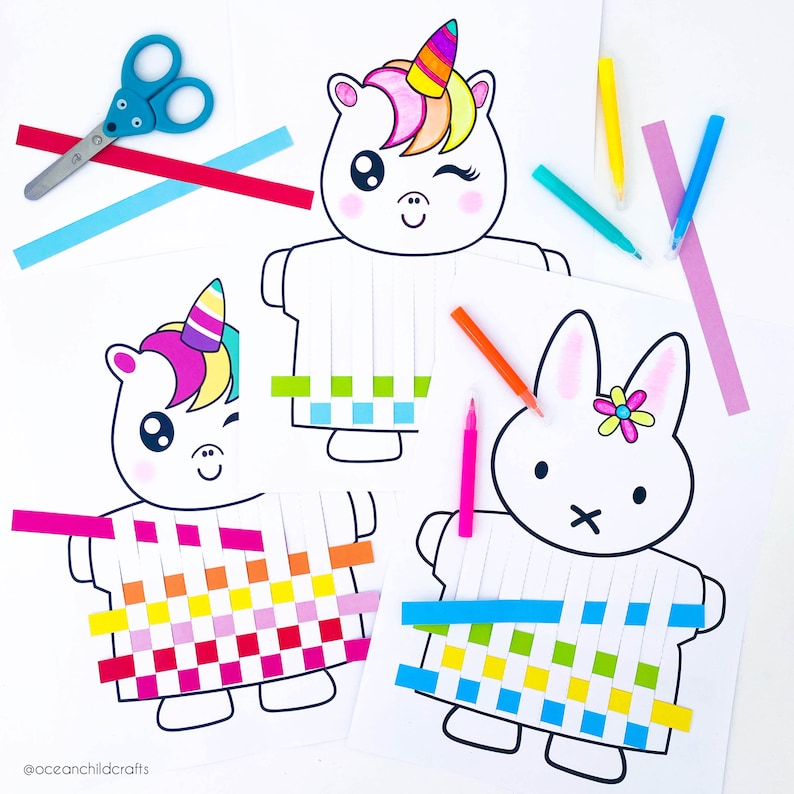 BIG Craft Printable Bundle Kids Summer Activities Montessori Worksheet ...