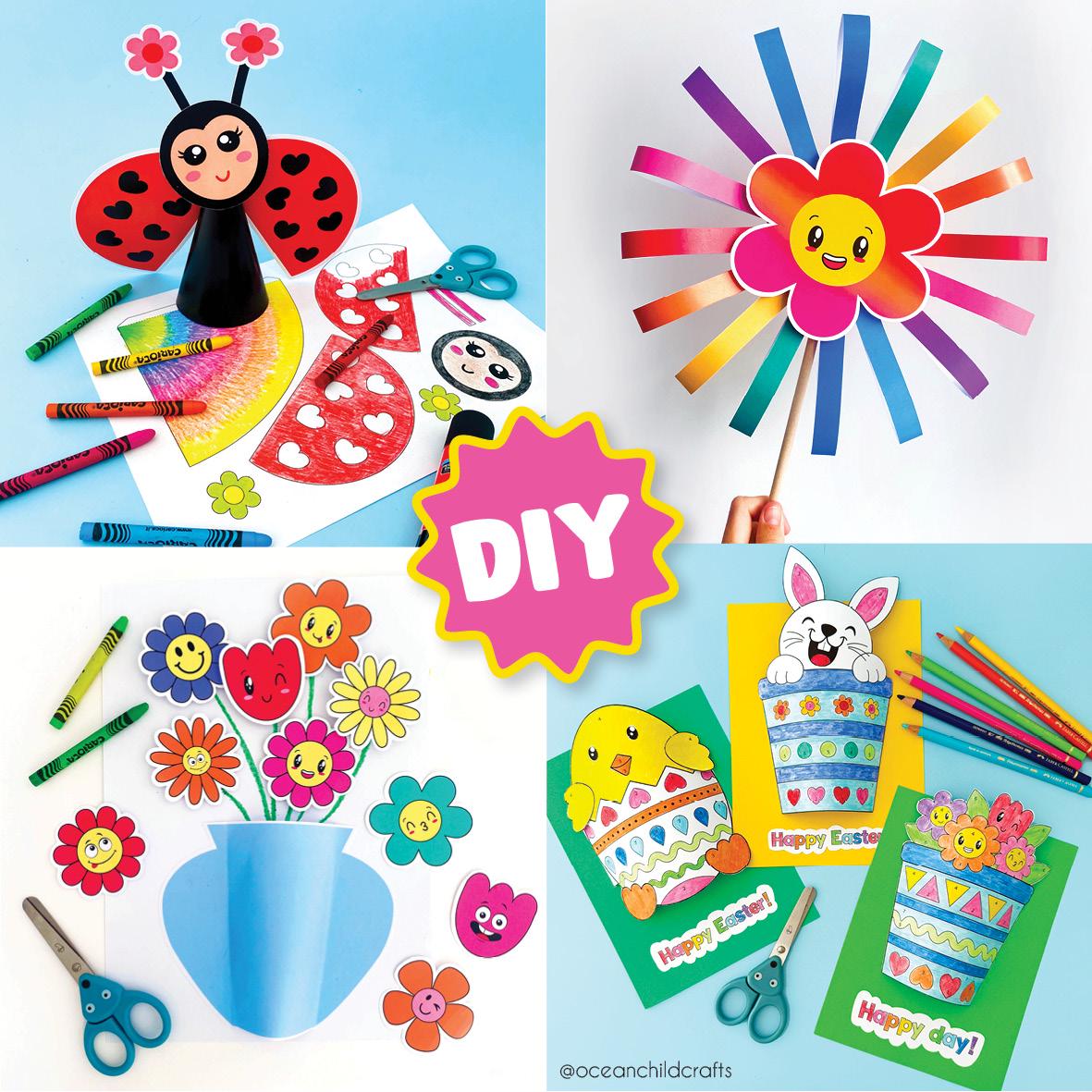 BIG Spring Craft Printable Bundle Kids Low Prep Activities Spring ...