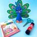 Peacock Printable Zoo Animal Craft Worksheet Peacock Learning Simple ...