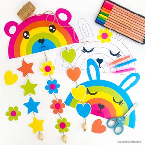 Kids Crafts Printable Bundle: Coloring Pages, Learning Activities (DIY ...
