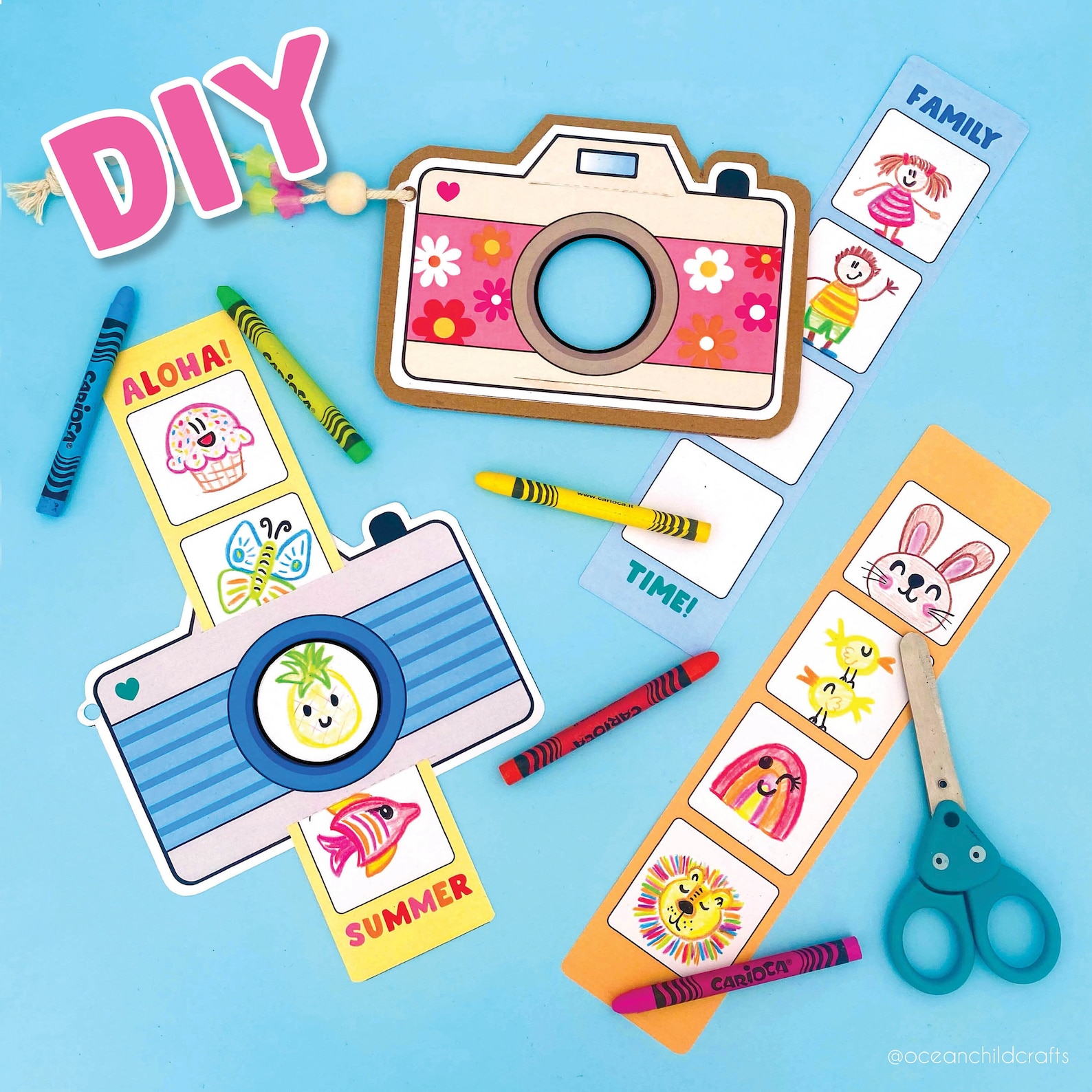 Printable Camera Craft for Kids Photography Worksheet Preschool Camera ...