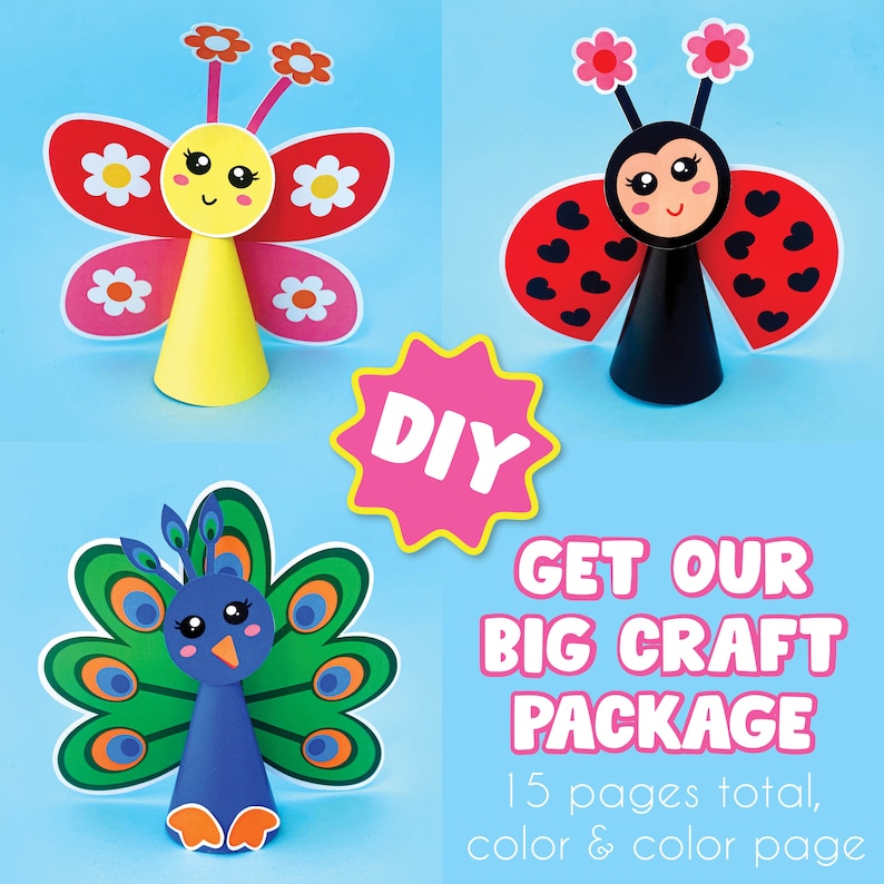 DIY Peacock Craft Printable Kids Art Activity Peacock Template ...