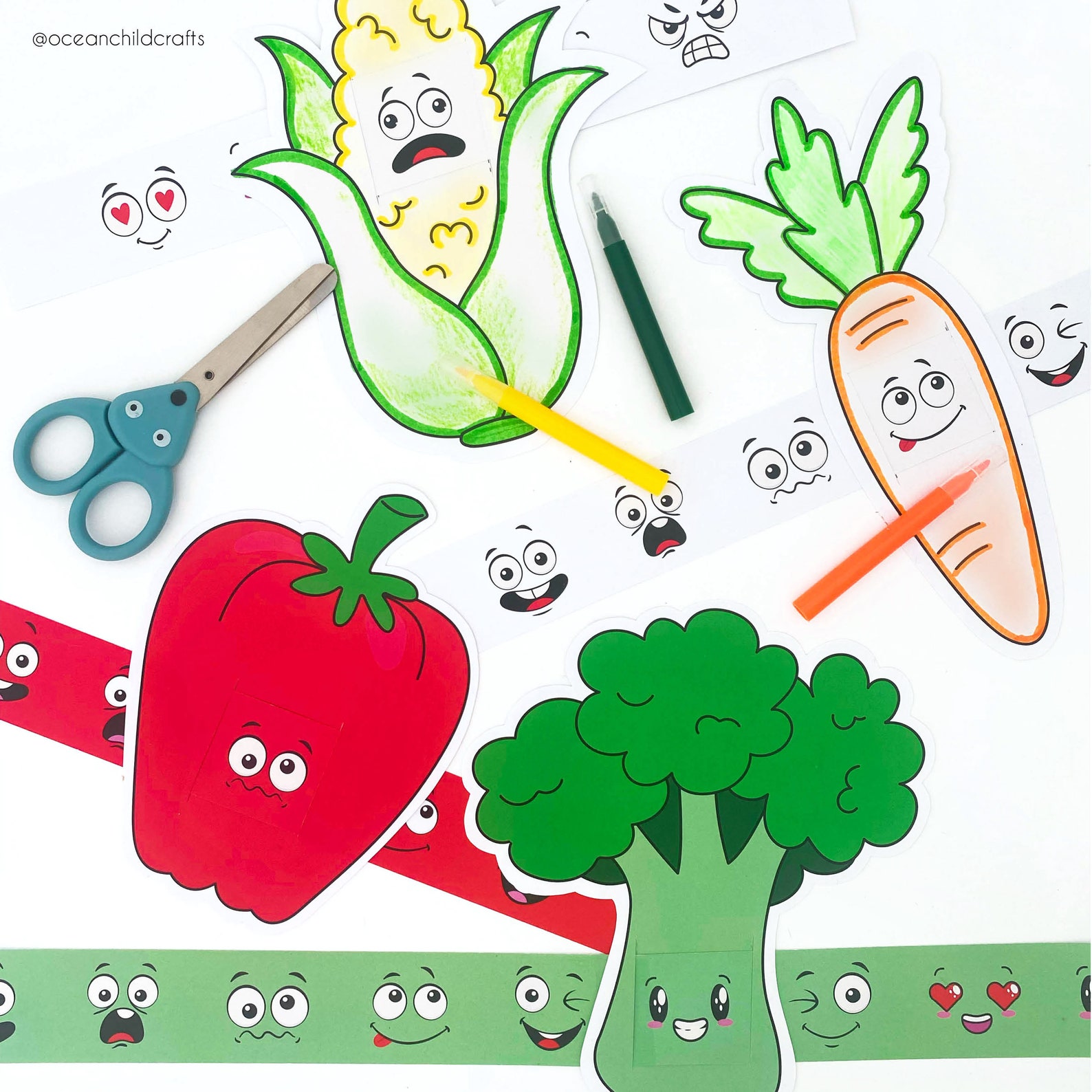 Emotions Learning Wheel Printable: Vegetable Feelings Activity (digital ...