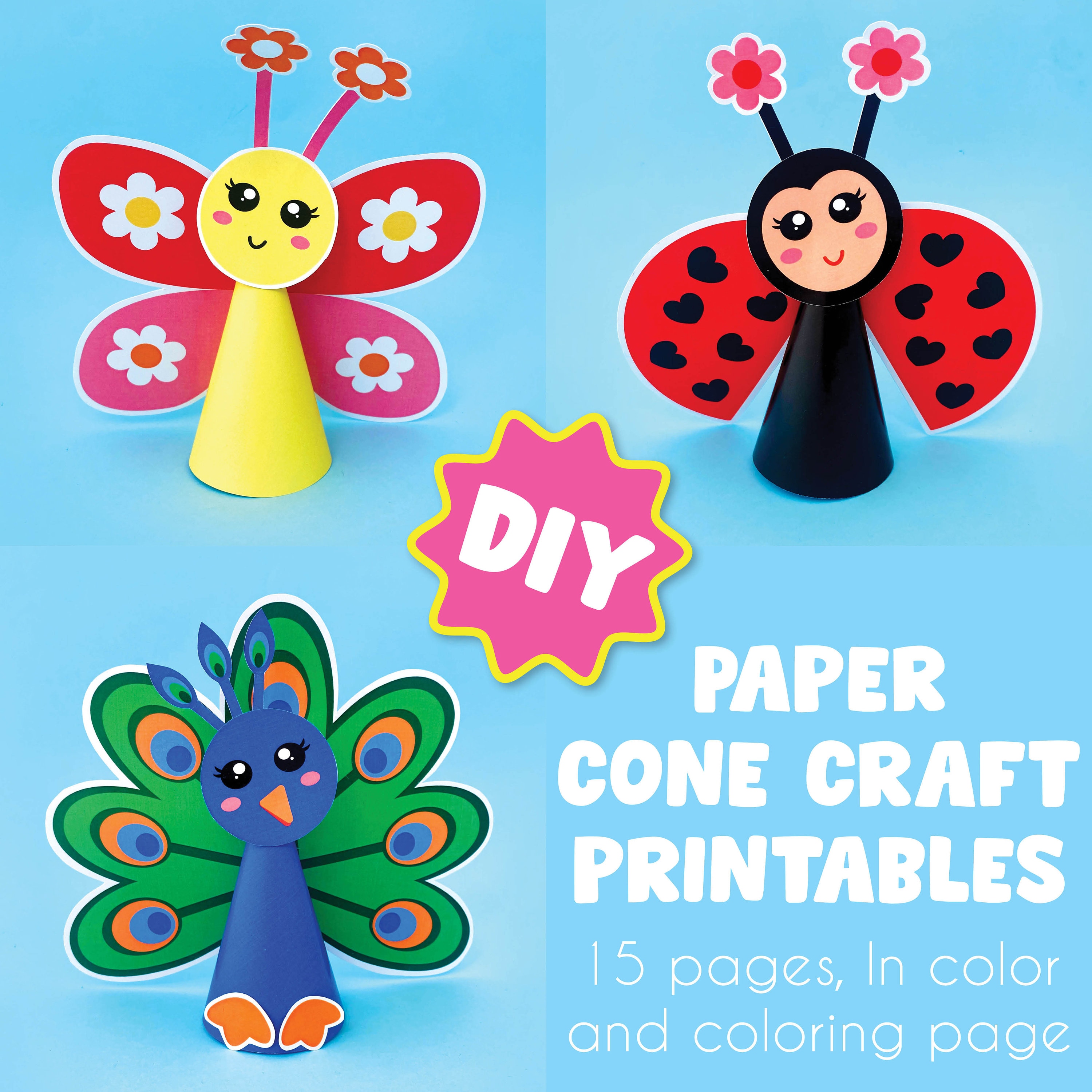 Craft Bundle Kids Paper Art Activity Preschool Art Project Kindergarten ...