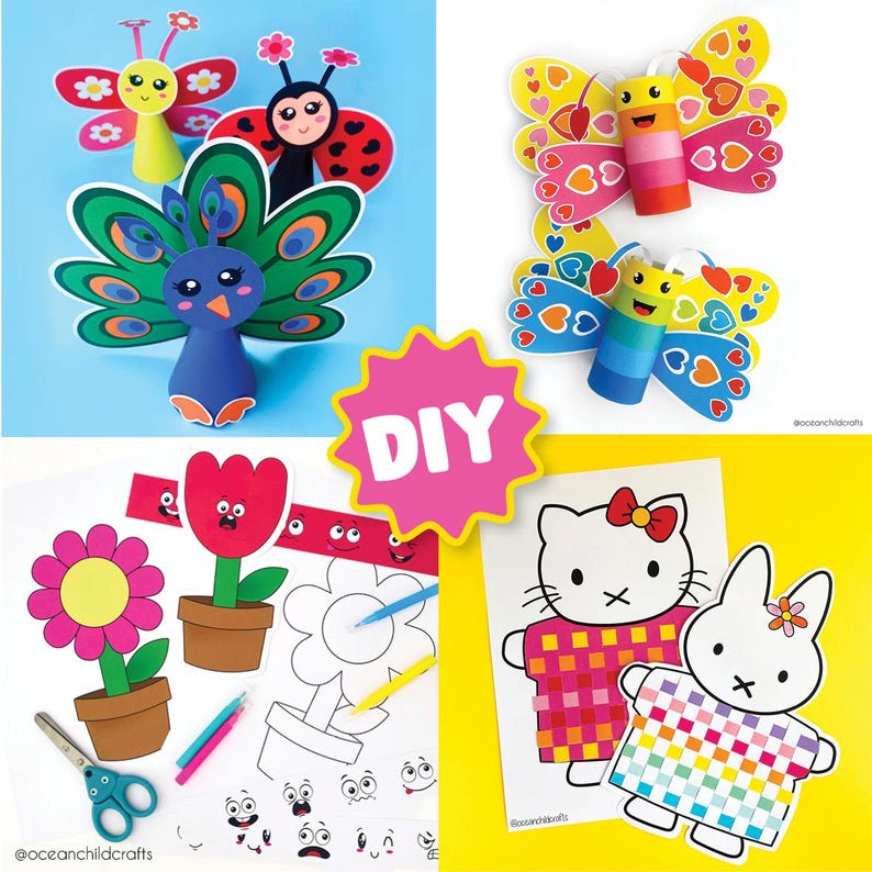 BIG Spring Craft Printable Bundle Kids Low Prep Activities Spring ...