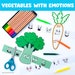 Emotions Learning Wheel Printable: Vegetable Feelings Activity (digital ...