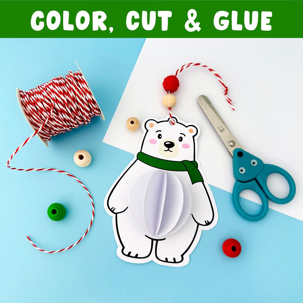 Arctic Animal Craft Printable Bundle | Winter Kids Crafts Penguin Polar ...