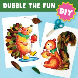 Hedgehog Fall Craft Printable | Fun Autumn Art Activity for Kids ...