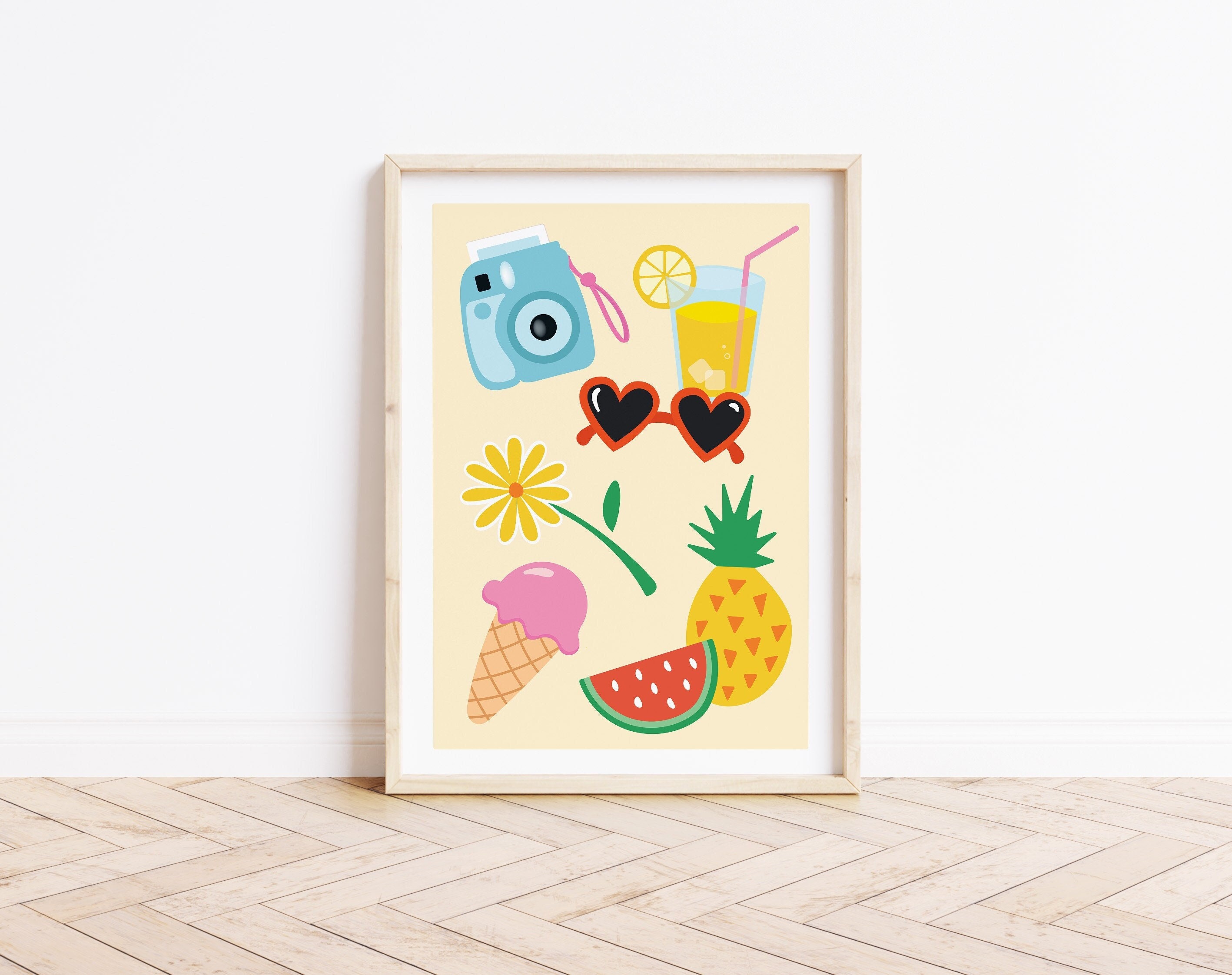 Poster Summer Season Printable for Kids Tropical Beach Decor for ...