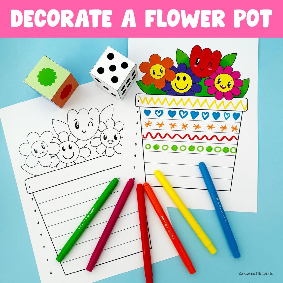 Easter Egg Roll a Pattern Activity: Spring Fine Motor Skills (printable ...