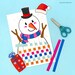 Snowman Printable Craft Template Kids Build a Snowman Preschool Craft ...