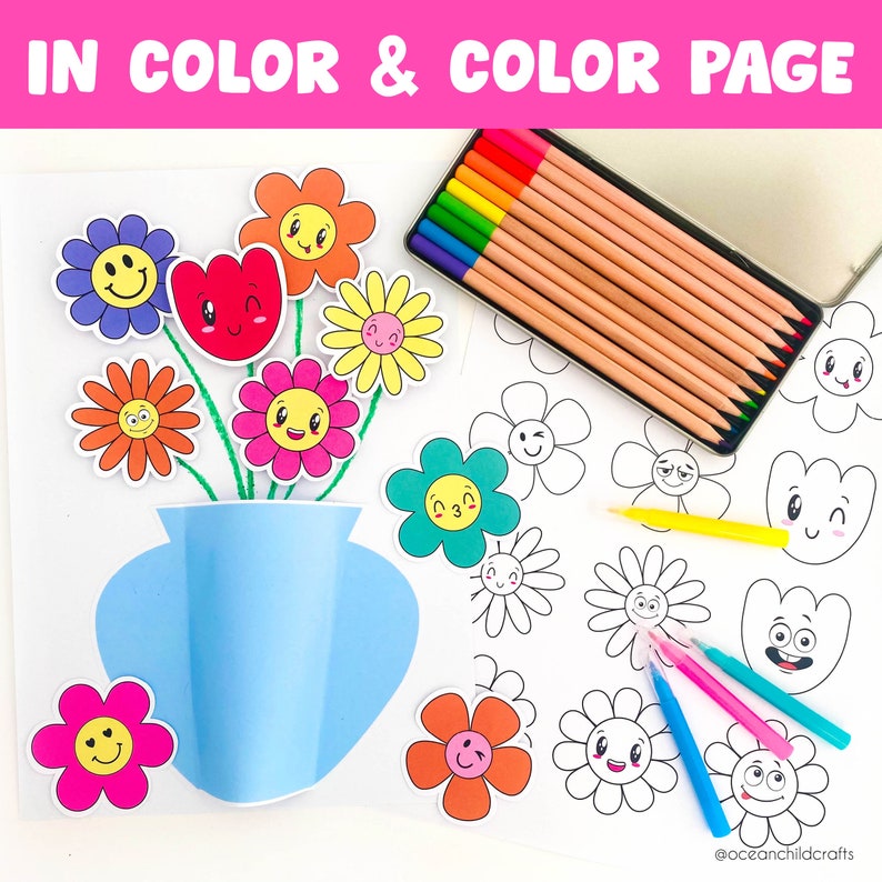 BIG Craft Printable Bundle Kids Summer Activities Montessori Worksheet ...