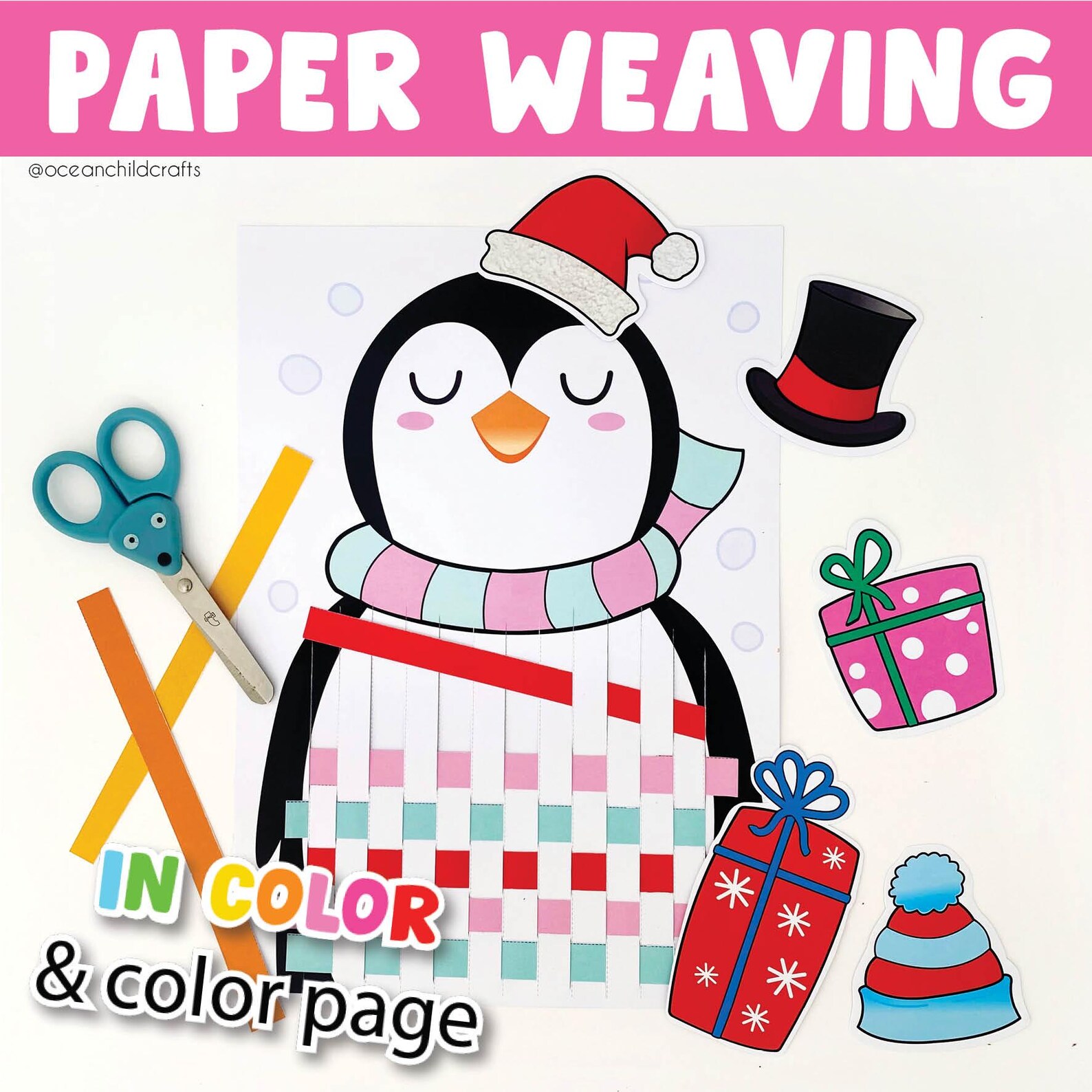 TWO Penguin Crafts for Kids Printable Arctic Penguin Craft Template ...