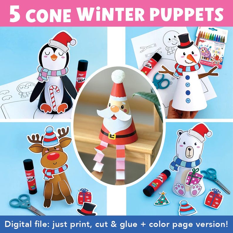 Build a Snowman Paper Craft Template Winter Activity Homeschool Craft ...